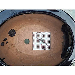 Grow A Bonsai Tree 50 Count 2x2 Inch Rigid Bonsai and Flower Pot Drainage Mesh Screens