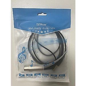 SiYear Mini -XLR Male to XLR Female Plug Microphone Cable for Blackmagic Pocket 4K Camera Video Assist 4K, Mini XLR 3 Pin Pro Lapel Audio Cable (5FT/1.5M)