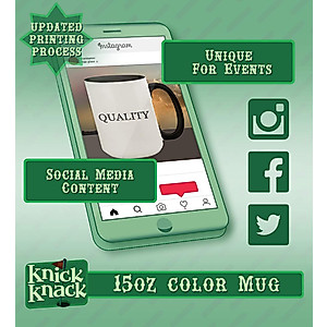 got oilcloth? - 15oz Ceramic Colored Handle and Inside Coffee Mug Cup, Black