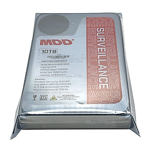 MDD (MDD10TSATA25672DVR) 10TB 7200RPM 256MB Cache SATA 6.0Gb/s 3.5inch Internal Surveillance Hard Drive - 3 Years Warranty (Renewed)