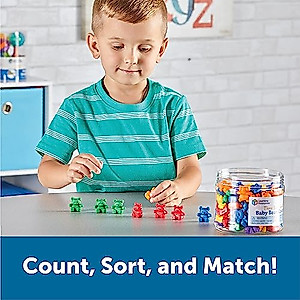 Learning Resources Baby Bear Counters - 102 Pieces, Ages 3+ | Grades Pre-K+ Toddler Learning Toys, Counters for Kids, Counting Manipulatives, Teddy Bear Counters, Back to School Gifts for Kids