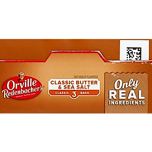 Orville Redenbacher's Naturals Microwave Popcorn, Classic Butter & Sea Salt Light Flavor, 2.69 oz., 3-Count