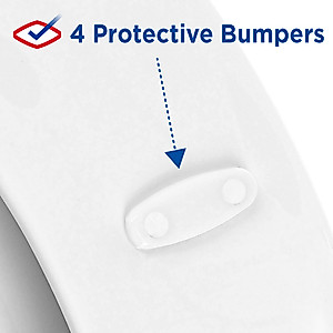 Clorox Elongated Plastic Toilet Seat with Easy-Off Hinges, Wiggle-Free