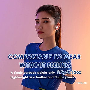 True Wireless Earbuds Bluetooth 5.2 Ear Buds for iPhone Android TWS Earbuds in Ear Headphones for Sports Workout Running Gym Wireless Bluetooth Deep Bass Earphone Audifonos Bluetooth Inalambricos