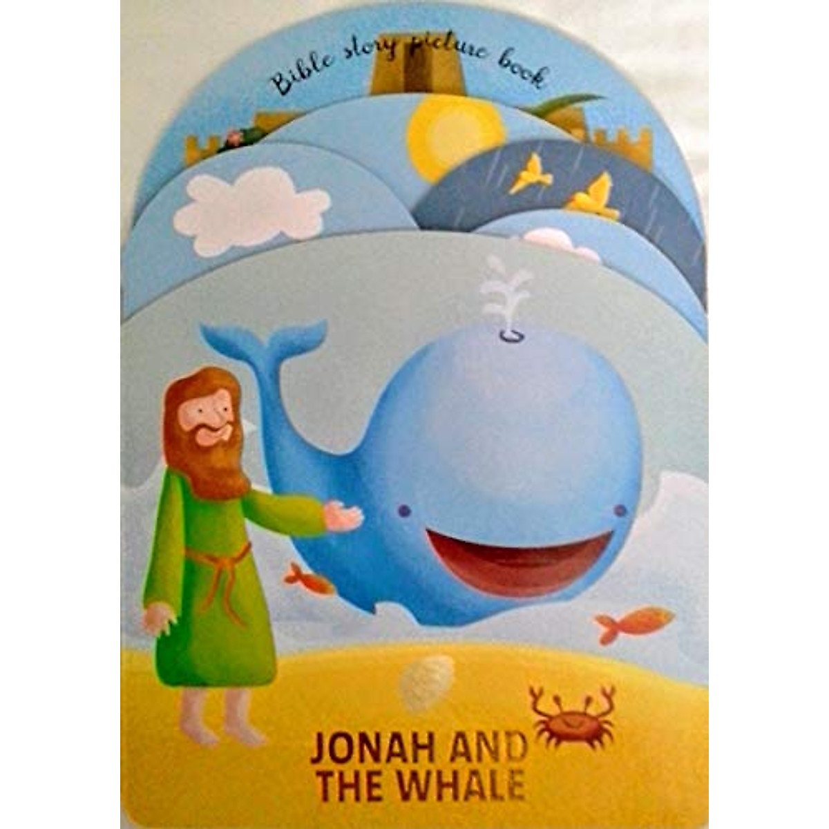 Greenbrier International Bible Story Picture Books: Story of Daniel, Moses, Jonah & Noahs Ark Board Books - Set of 4