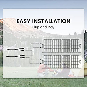 Solar Panel Connector Parallel Adapter Cable M/FF and F/MM NURZVIY SolarEpoch 1-to-2 Y Branch Solar Connectors Parallel Wire Plug Tool Kit for Solar Panel