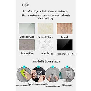 CHAIKEN&CAPONE Ceiling Hook Adhesive Hooks Wall Hooks for Hanging 20 Pieces13.2 Pounds (Maximum),with Stainless Steel Hooks for:Kitchen,Livingroom,Bathroom,Ceiling,Office,Etc.