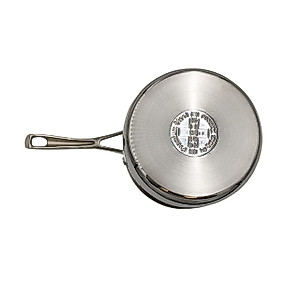 Swiss Diamond Stainless Steel 3.6 Quart Saucepan with Lid – Sauce/Cooking Pot for Induction, Gas, and Other Stoves – Oven-, Dishwasher-Safe, Mirror Finish Cookware