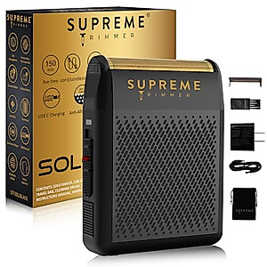 Supreme Trimmer SOLO | STF101 Single Foil Shaver |150 Min Runtime | USB-C Pocket Shaver for Barbers, Travel or Home use | Black