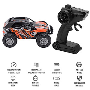 RC Car,S801/s802 1/32 2.4G 20km/h Mini High?Speed Drifting Remote Control Car Terrain Trucks for Childrens(Green) Full Car Toy Series
