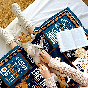 Regalos Para Papá, Dia De Las Padres Papá Regalos, Gifts for Dad Blanket 60x50in, Father's Day Dad Gifts from Daughter/Son, Dad Birthday Gifts, Dad Gifts in Spanish, Regalo De Cumpleaños/Navidad PaPá