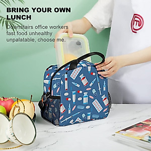 Nurse Lunch Bag for Women Men, Portable Insulated Lunch Box, Lunch Tote Bag for Work Outdoor