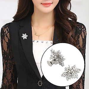 SUBANG 40 Pieces Metal Pin Backs Locking Pin Keepers Locking Clasp with Storage Case