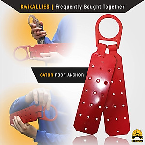 KwikSafety - Charlotte, NC - TSUNAMI [Premium BRAIDED ROPE] Vertical Lifeline ANSI OSHA Rope Grab Snap Hook Shock Absorber Fall Protection Line Kit Restraint System Roofing Safety Equipment / 50 FT.