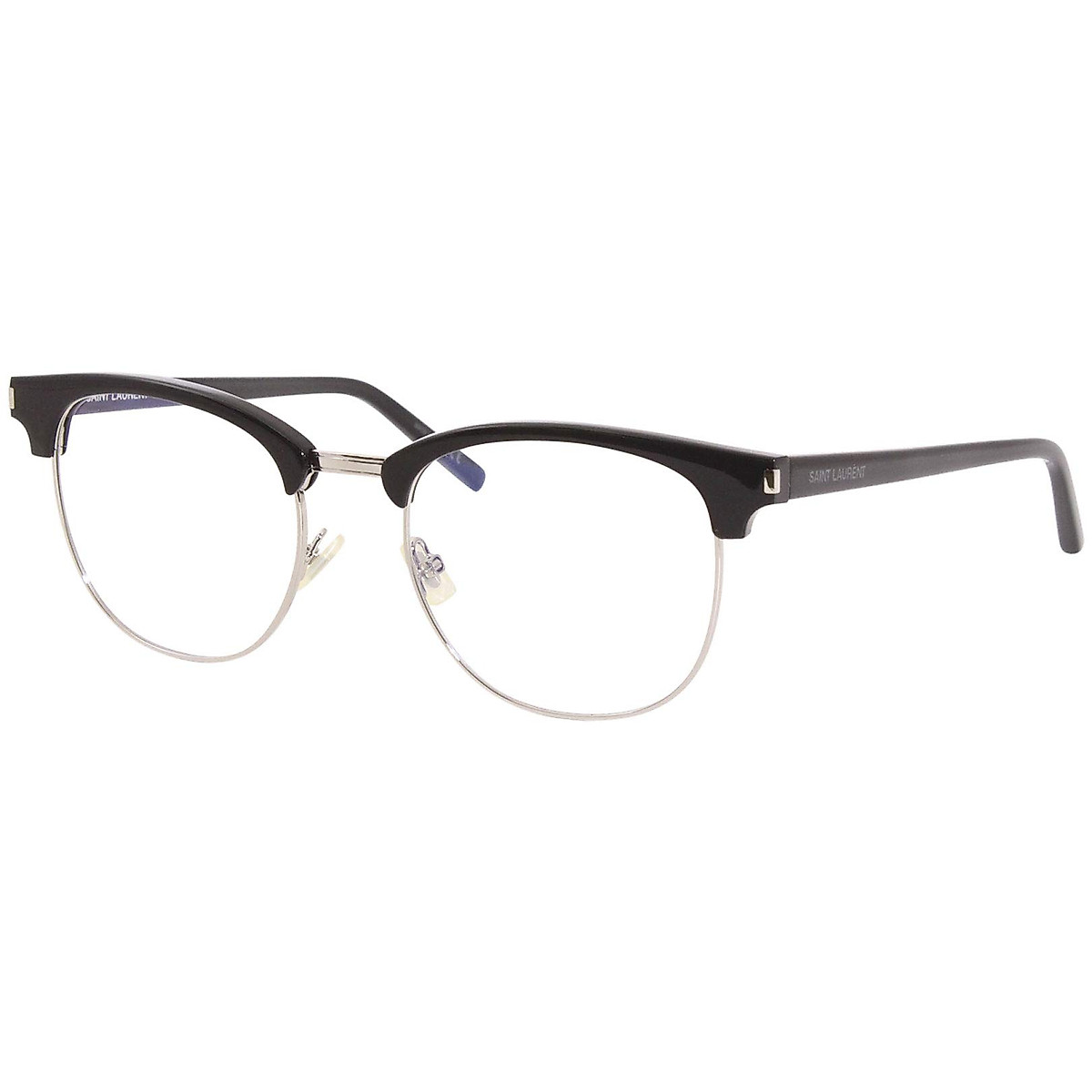 SAINT LAURENT Square Eyeglasses SL 104 001 Black/Palladium 52mm 104