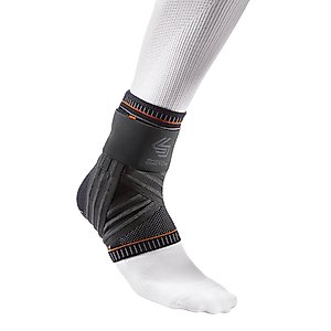 Shock Doctor Ultra Knit Ankle Brace W/figure 6 Strap & Stays Black, Large