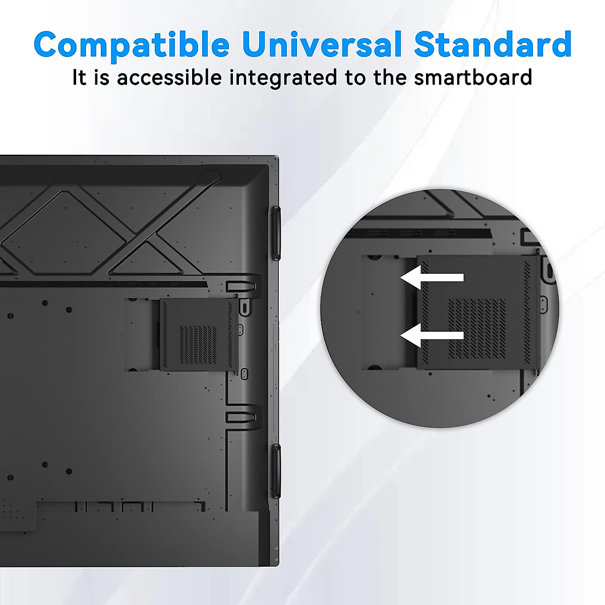 TIBURN HQ Board 75" R2 MAX，Smart Board 4K UHD Touch Screen All-in-One Computer for Office and Classroom with Windows 11 Pro & Open App Ecosystem