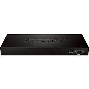 D-Link DGS-1210-28P Web Smart 24-Port GIGABIT POE Switch with 4 SFP Slots, Green