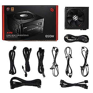 XPG Core Reactor Modular PSU: 80 Plus Gold - ATX - Fully Modular Power Supply - 10 Year Warranty - 650 Watt
