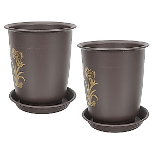Happyyami 4 Sets Flowerpot Orchid Pot Imitation Porcelain Planter Cactus Pots Indoor Plant Pot Plastic Succulent Pot Pottery Ventilation Orchid Planters Orchids Flower Pots Breathable Bonsai