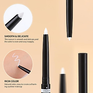 Docolor Eyeliner Gel Pen Ultra-Pigmented Waterproof Smudge-proof Gel Eye Liner Pencil, White