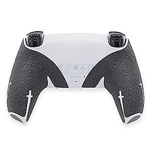 Dragon Grips Controller Grips for PS5 Controllers Textured Skin kit for Playstation 5 Dualsense. Haptic Compatible Gaming Controller Grip Skins for Buttons, triggers, D-pad Black 22 pcs (Single Unit)