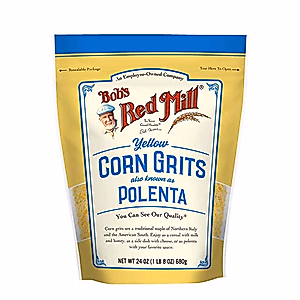 Bob's Red Mill Corn Grits, Polenta, 24 Ounce (Pack of 3)