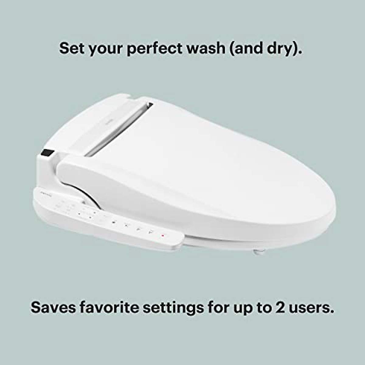 Brondell Swash Electronic Bidet Toilet Seat LE89, Fits Elongated Toilets, White – Side Arm Control, Warm Air Dryer, Strong Wash Mode, Stainless-Steel Nozzle, Nightlight and Easy Installation