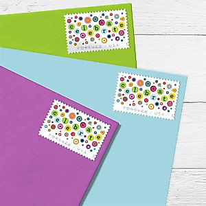 US Let's Celebrate Forever First Class Postage Mailing Stamps for Invitation Wedding Celebration Party Love Valentines Graduation Announcement RSVP Scott 5434 (1 Sheet of 20) - TZ Envelope