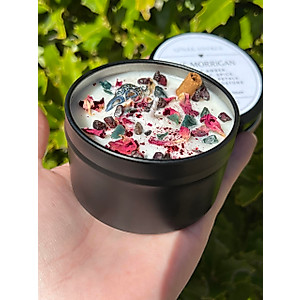 The Morrigan Ritual Candle | Phantom Goddess of War Witchcraft Altar Spell Magic Celtic Deity Gift Scented Intention Devotional Soy Candles