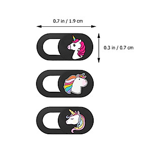 SOLUSTRE 3pcs Lens Cap Cover Camera for Computer Camera Cover Slider Laptop Webcam Cover Slider Protective Cover abs Protection Cap Slide Rail slideshow Camera Cover Slider Flat