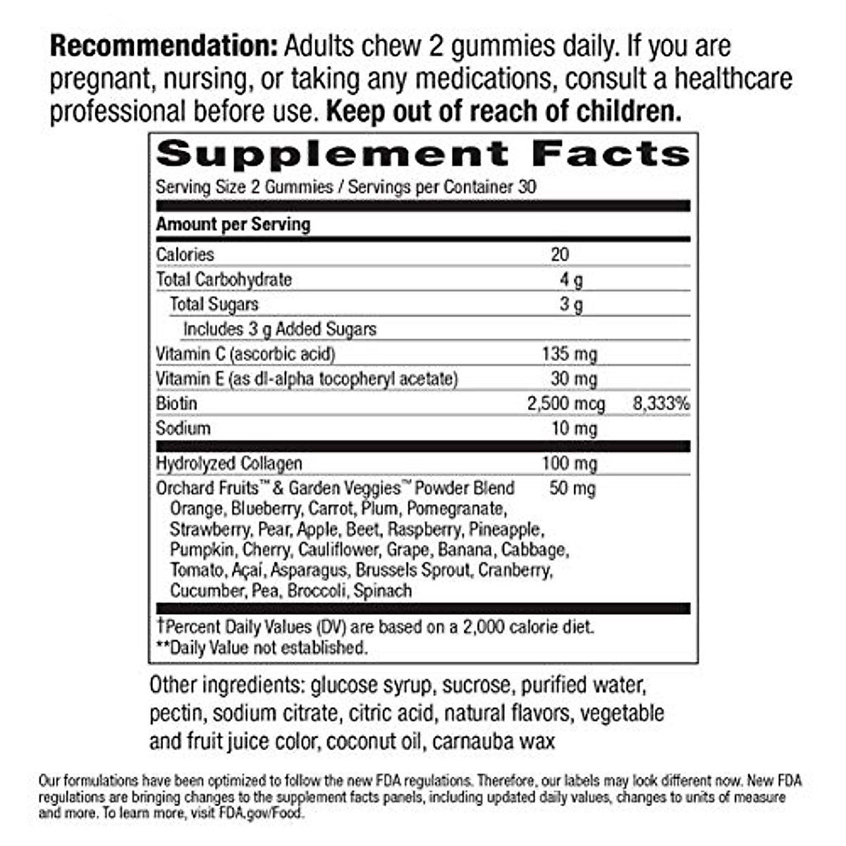 Nature's Way Alive! Hair, Skin & Nails Gummies with Biotin and Collagen, Beauty Support*, Strawberry Flavored, 60 Gummies