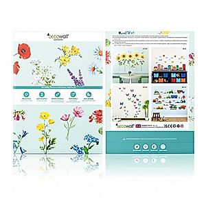 DECOWALL DSL-8067 Baby Jungle Animals Wall Stickers Decals Kids Nursery décor Baby Safari Boys Room Art Wallpaper Girl Decorations Elephant Lion Playroom Giraffe Bedroom