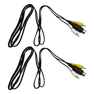 2 × Replacement RCA AV Cable Suitable for Sega Genesis & Sega Master System ZOOJR
