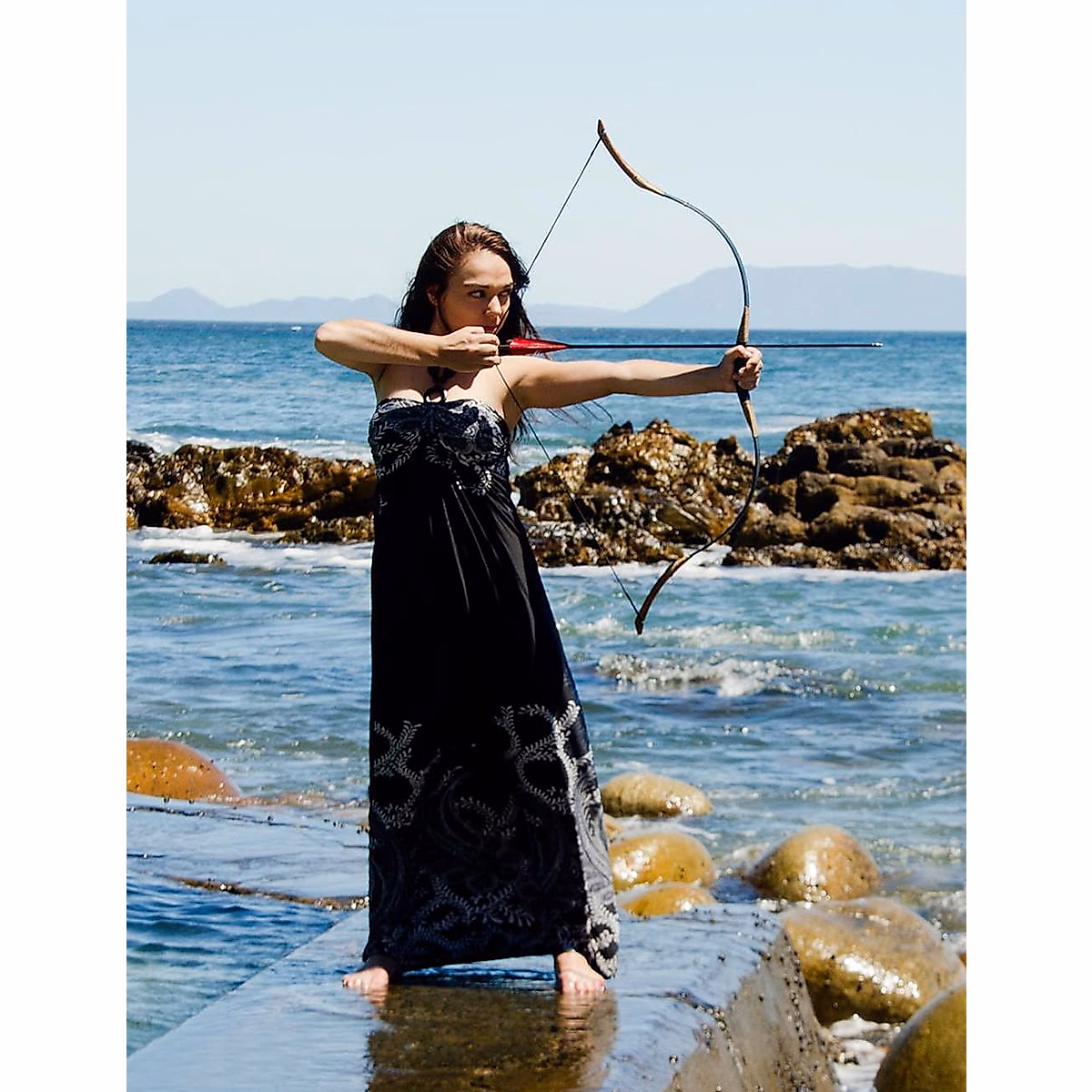 Hungarian Style Handmade Longbow Flagella Recurve Horsebow Archery 60LB