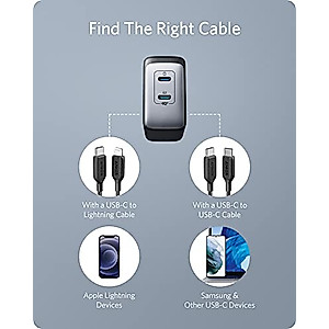 Anker USB C , 726 (Nano II 65W) PPS Fast Charger Adapter, Foldable Compact Charger for MacBook Pro/Air, iPad Pro, Galaxy S20/S10, Dell XPS 13, Note 20/10+, iPhone 13, Pixel, and More