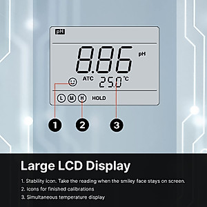 Apera Instruments Value Series PH850 Portable Handheld pH Meter Kit (AI5510)