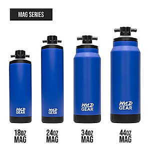 Wyld Gear Mag Series 24 oz. Stainless Steel Water Bottle - Matte Red