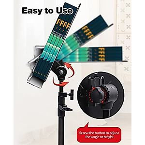 1/2/3 Pack Sheet Music Stand, Adjustable Music Stand with Carrying Bag, Professional Music Book Holder Music Sheet Clip Holder for Guitar, Ukulele, Violin Players(1 Pack)