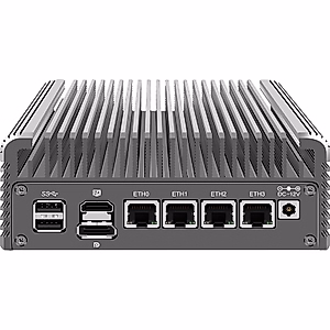 CWWK Mini PC Intel N Series 4-core N100 Fanless Mini Host Soft Route. (Barebone)