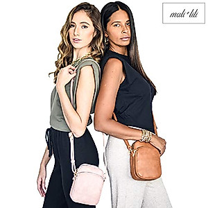 Mali+Lili, Josie Triple Compartments Crossbody Bag for Women, Black