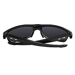 SAUCER Replacement Nose Pieces Pads for Oakley Split Shot OO9416 | Split Time OO4129 | Targetline OO4129 | Crossrange Patch R XL OO9361 Sunglasses - Standard Black + Asian Fit Black