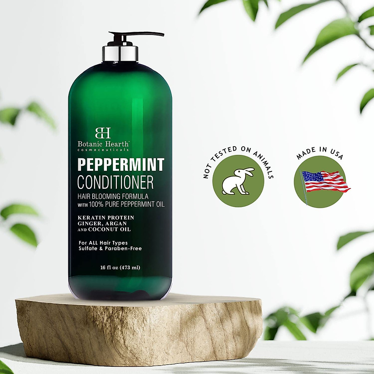 Botanic Hearth Peppermint Conditioner (16 oz) and Apple Cider Vinegar Shampoo (16 oz) Bundle