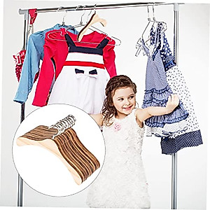 BESPORTBLE Children Hangers Kids Armoire Hanging Racks for Clothes Heavy Duty Short Hangers for Closet Wooden Hangers Dress Hangers Doll Wooden Clothes Hanger 1/3 Bjd Dolls Hanger Baby 10pcs