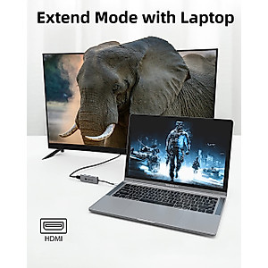 8K USB C HDMI Hub, Steam Deck Dock, USB C Adapter with 8K@30Hz, 4K@120Hz/60Hz/30Hz Ultra HDR Display, PD 100W, USB 3.0 * 2 for Steam Deck, MacBook Pro, Laptop with Thunderbolt4/3, Type C Connector