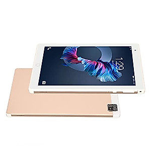 8in Tablet PC,Gold,for Android10,RAM 4GB ROM 64GB,Front 2MP Rear 8MP,1920x1200 IPS Tablet for Kids,Dual Card Slot,Dual Band WiFi,BT4.2,GPS