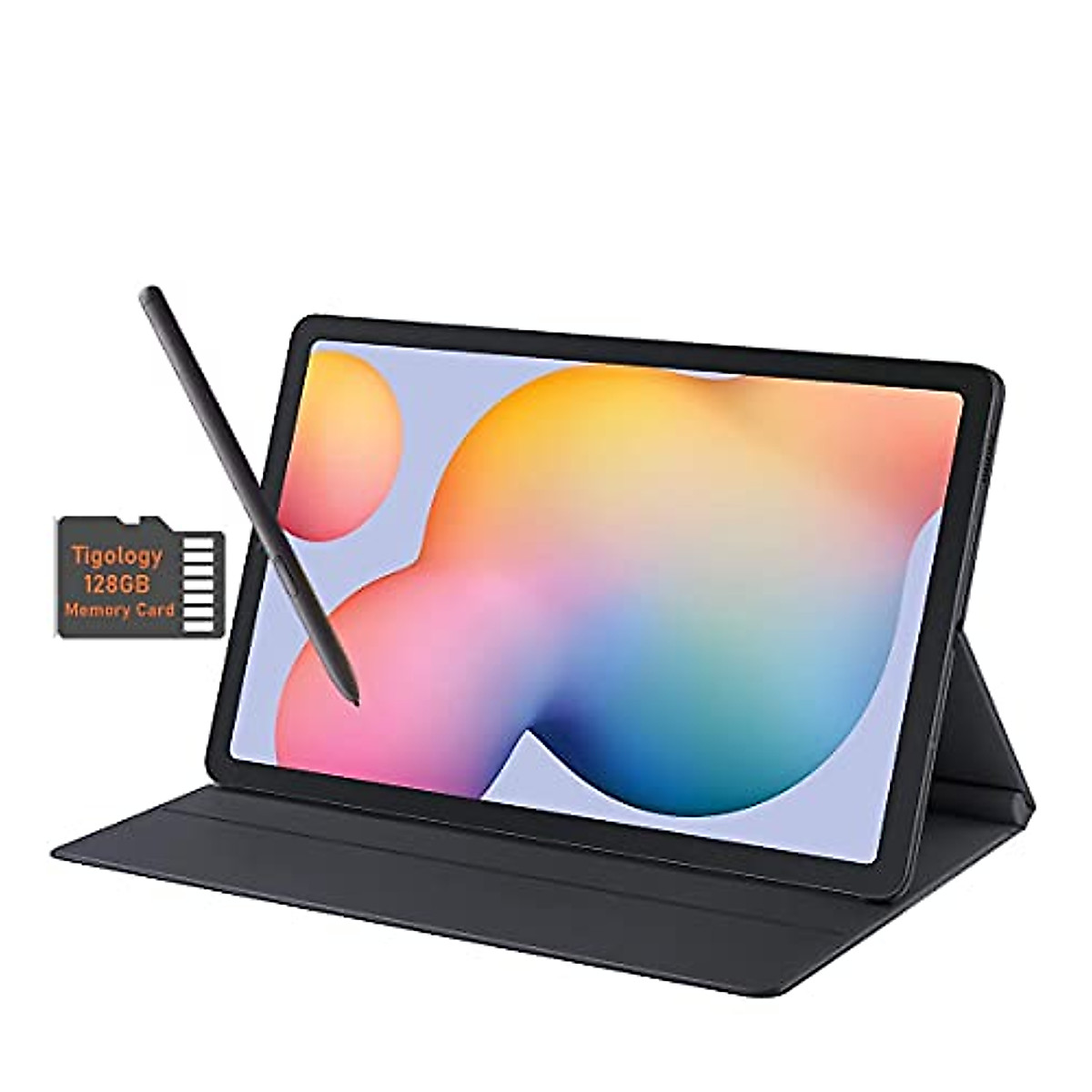SAMSUNG Galaxy Tab S6 Lite 10.4’’ Touchscreen (2000x1200) WiFi Tablet, Octa Core Exynos 9610 CPU, 4GB RAM, 64GB SSD, Front and Rear Camera, Bluetooth, Android 10 w/S Pen, Cover & 128GB SD