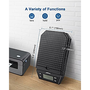 POLONO Label Printer, PL420 4x6 Thermal Printer, High-Speed Shipping Label Printer, Commercial Direct Thermal Printer, Digital Shipping Postal Scale, 88 LB × 0.1 OZ Shipping Scale for Packages