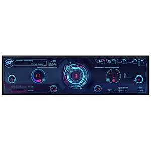 Vastarry 8.8 inch Monitor, Suitable for AIDA64 Hardware Monitor Panel Monitor, Dynamic Computer case Light Board, Computer Hardware Health Monitor Panel, DIY Music Spectrum. (NO casing)