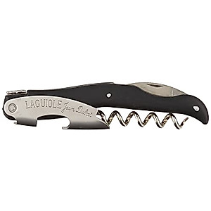 Jean Dubost Laguiole Wine Waiter with Handle in a Metal Box, Black